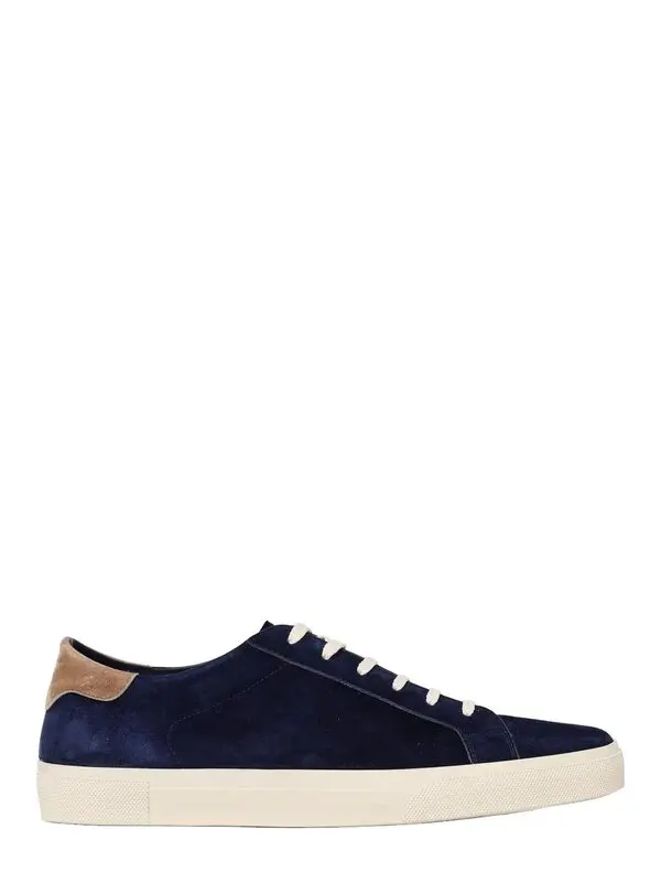 Brunello Cucinelli Suede Low Top Sneakers - Blue