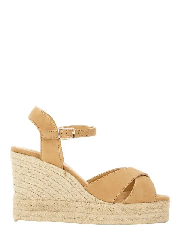 CastaÑer Heeled Espadrille Sandals - Beige