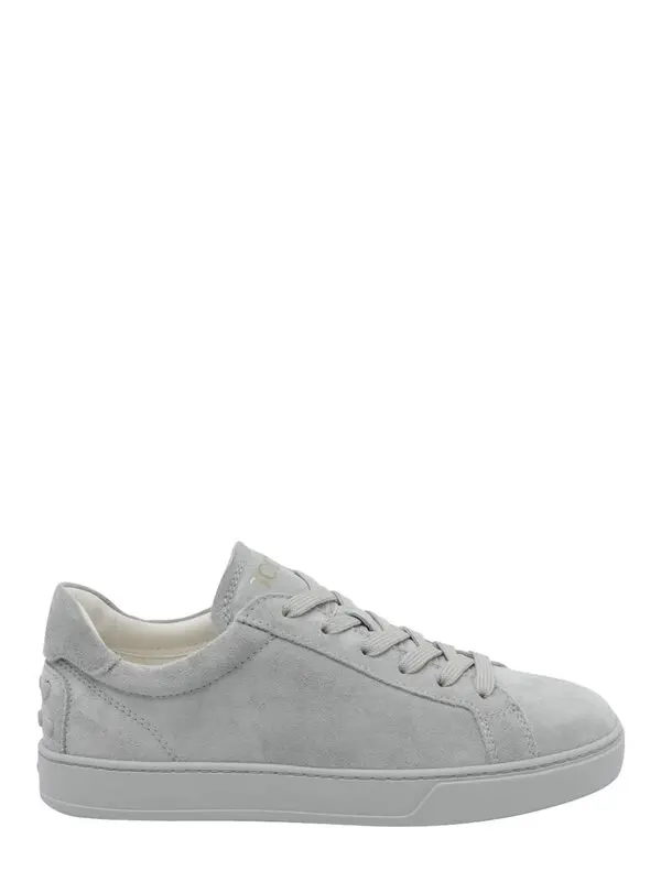 TOD'S Suede Lace-up Sneakers - Grey