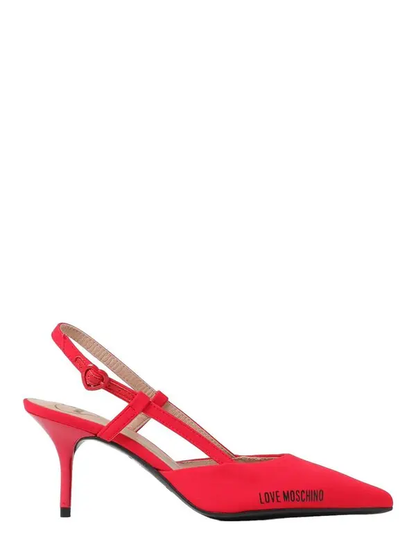 Moschino Slingback Pumps - Red