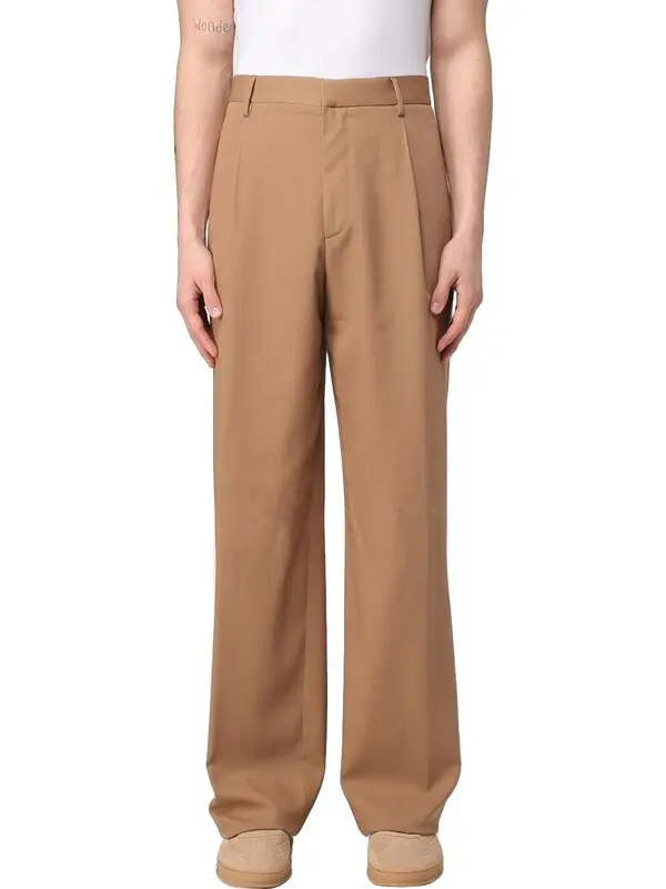 LARDINI Tailored Wide Leg Trousers - Brown