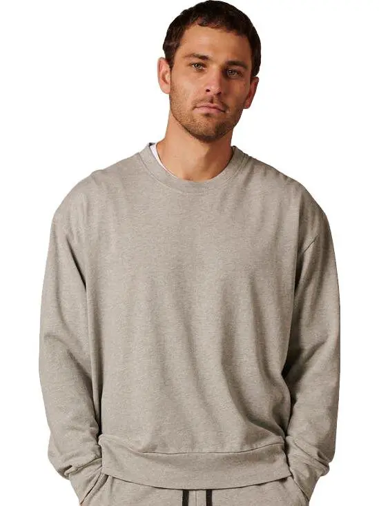 LEISURE LAB Cotton Lounge Crewneck - Labradorite