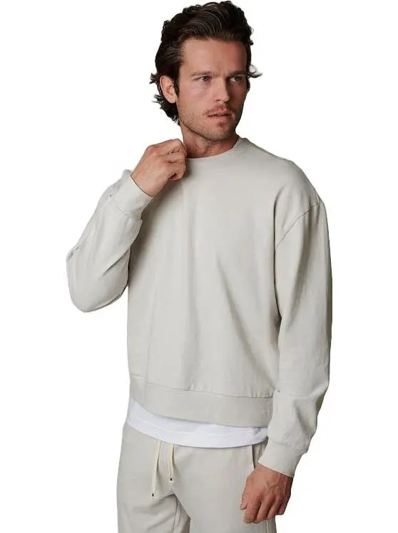 LEISURE LAB Cotton Lounge Crewneck - Opal