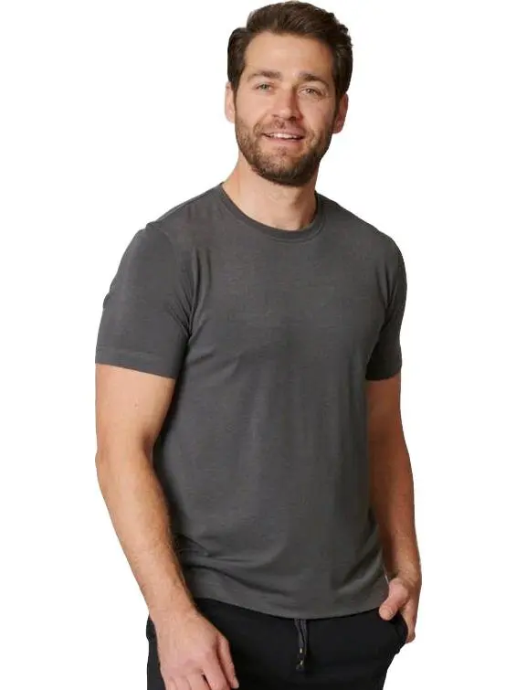 LEISURE LAB Everyday T-shirt - Heathered Black