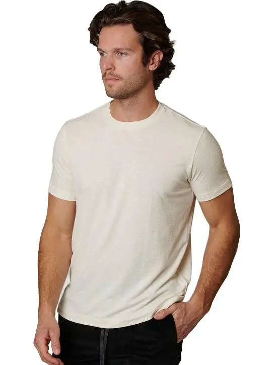 LEISURE LAB Slub T-shirt - Cream
