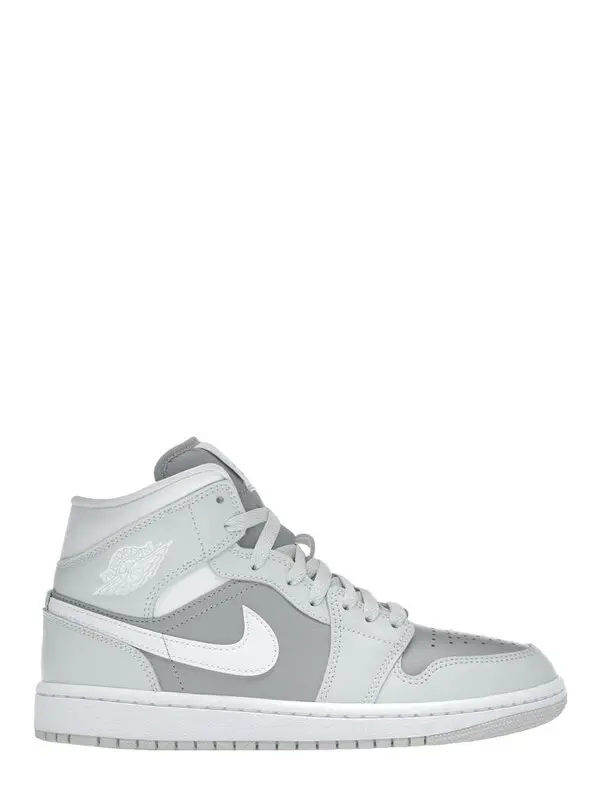 JORDAN 1 Mid Sneakers - Photon Dust/white/atmosphere Grey