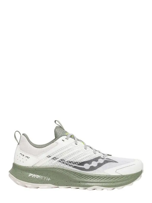 Saucony Athletic Lace-up Sneakers - White/olivine