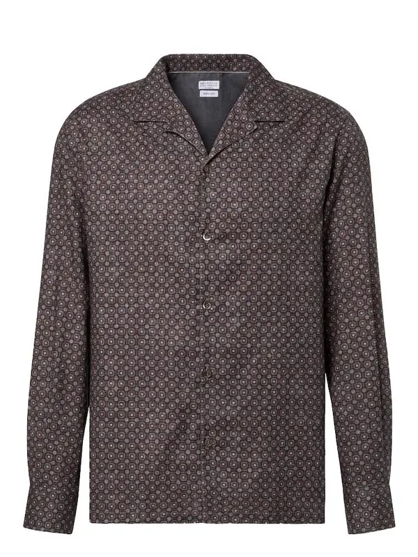 Brunello Cucinelli Printed Cotton Shirt - Multicoloured