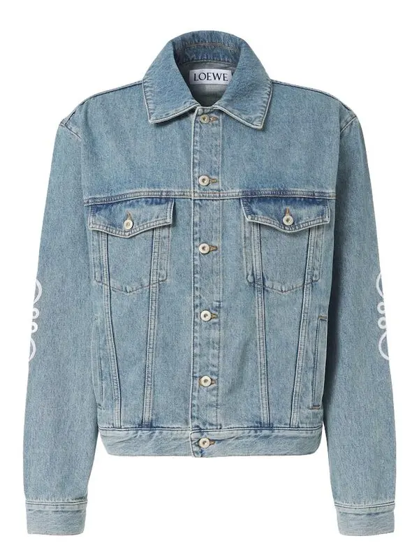 Loewe Anagram Denim Jacket - Blue