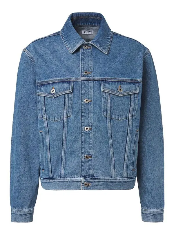 Loewe Anagram Denim Jacket - Blue