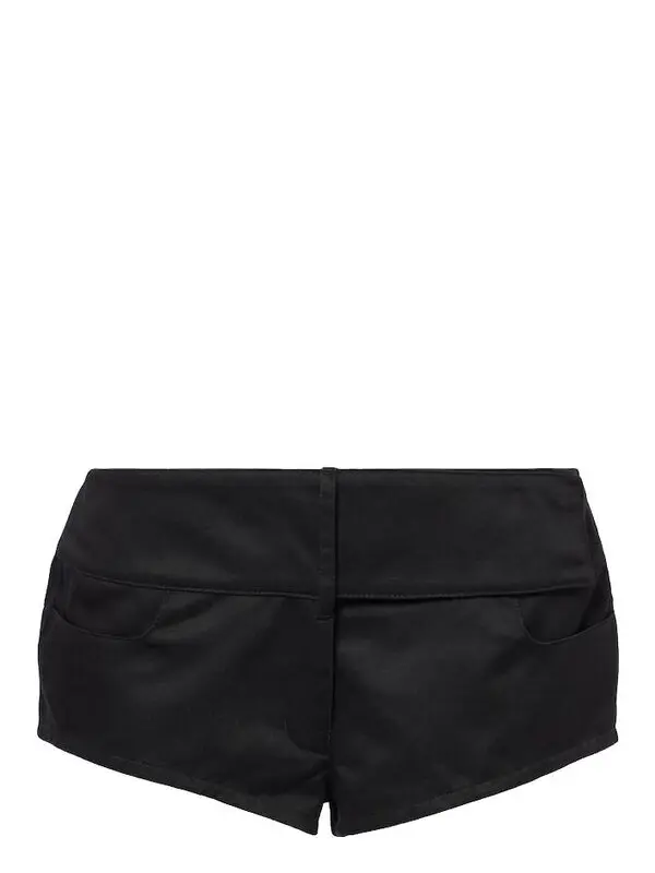 COURREGES Courrèges Low-rise Shorts - Black