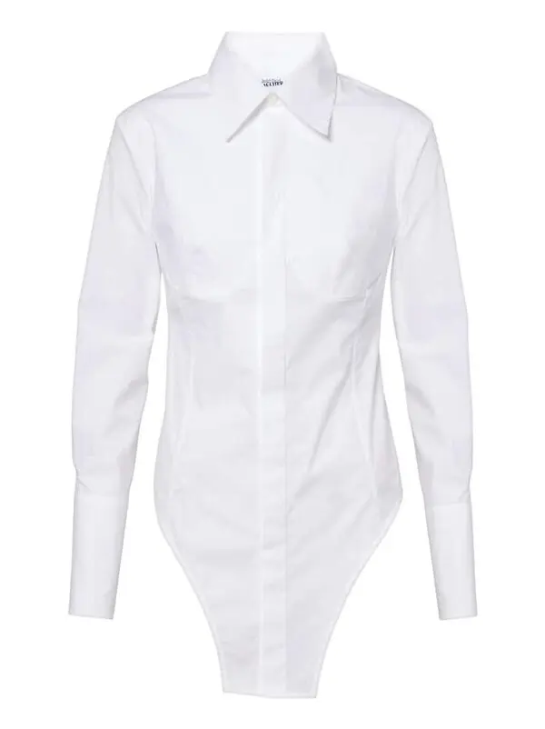 Jean Paul Gaultier Cotton-blend Poplin Shirt - White