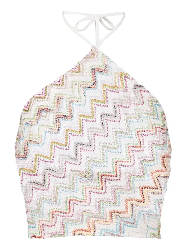 Missoni Zigzag Lamé Top - Multicoloured