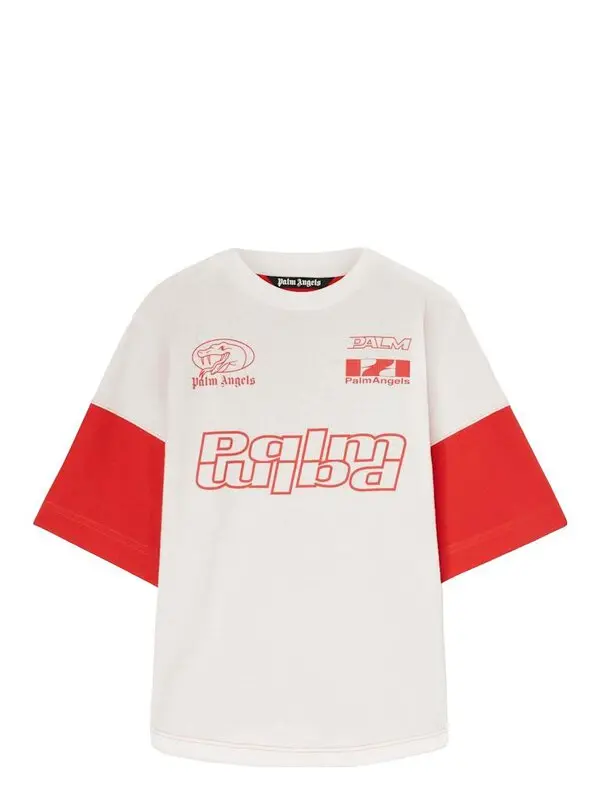 Palm Angels Lunar New Year T-shirt - Off White/red