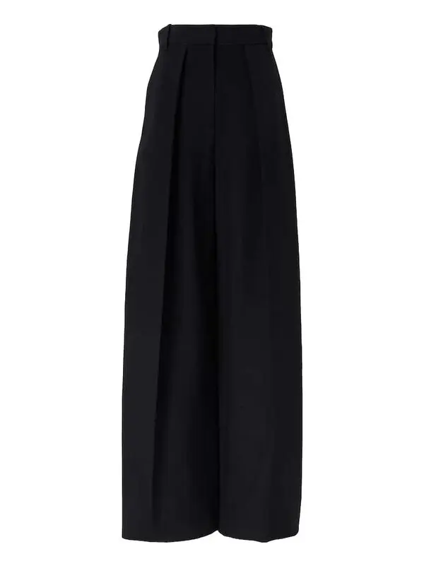 Khaite Maris Wide-leg Trousers - Black