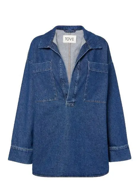 Tove Sonny Denim Blouse - Blue