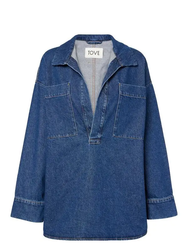Tove Sonny Denim Blouse - Blue