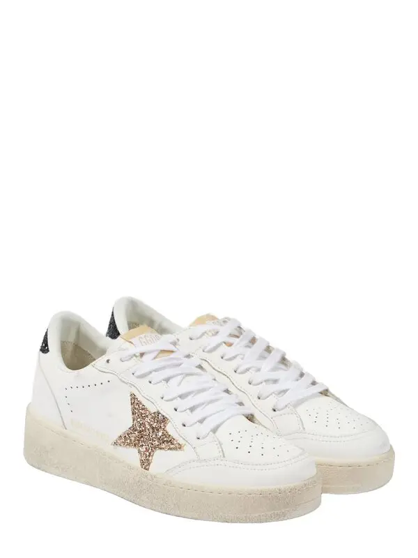 GOLDEN GOOSE Ball Star 2 Embellished Leather Sneakers - Multicoloured