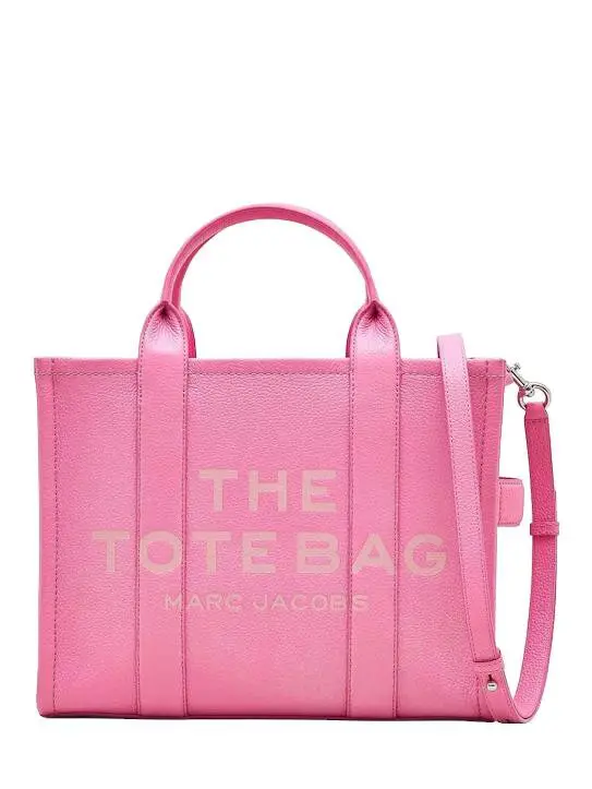 Marc Jacobs The Leather Medium Tote Bag - Petal Pink
