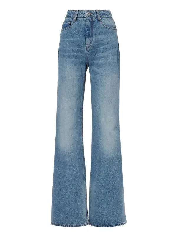 AMI Paris High-rise Flared Jeans - Blue