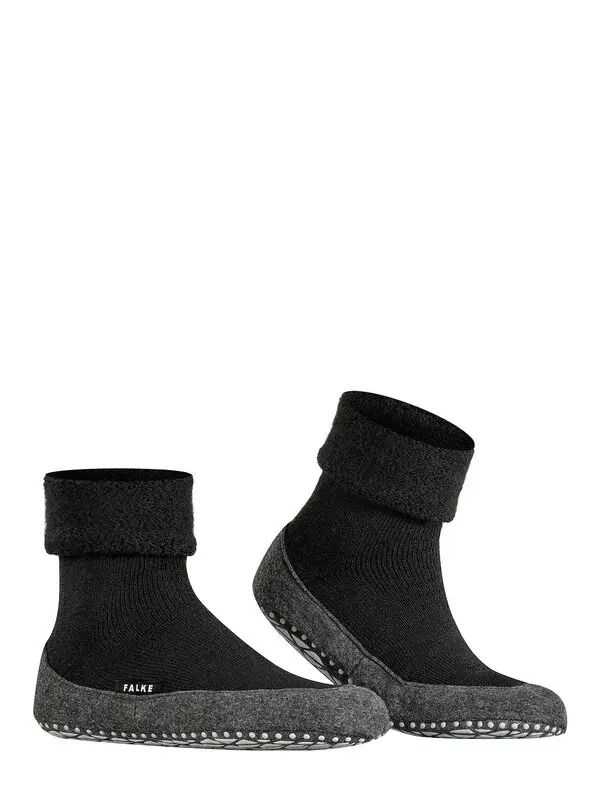 Falke Cozyshoe Wool Blend Sock Slippers - Black