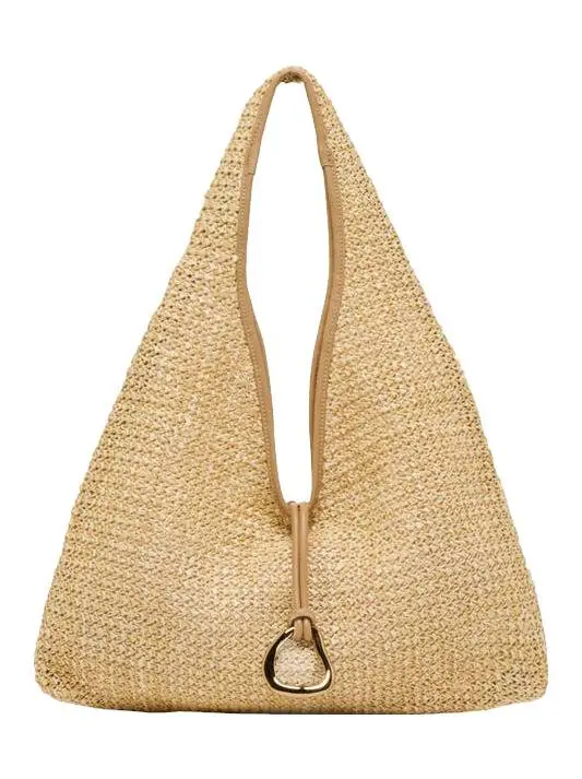 Dolce Vita Missie Raffia Shoulder Bag - Natural