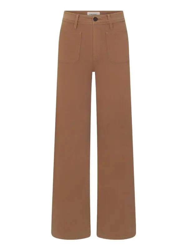 FRAME Le Slim Palazzo Modernist Pocket Jeans - Ledger