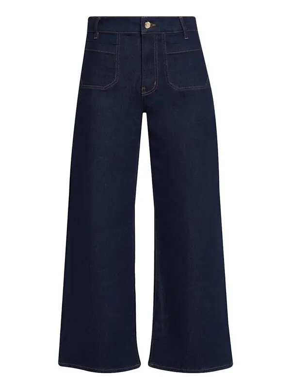 FRAME Le Slim Palazzo Modernist Pocket Jeans - Rinse