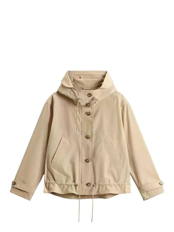Woolrich Short Parka - Neutrals