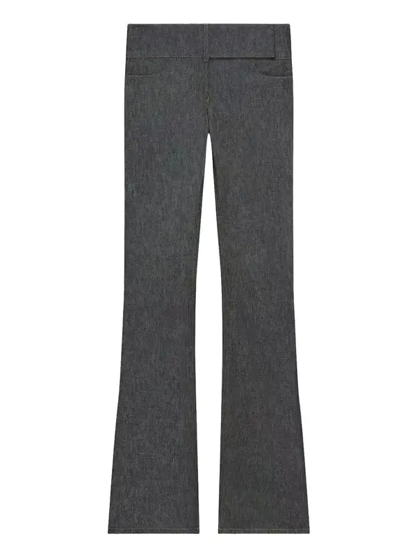 COURREGES Belted Bootcut Jeans - Grey