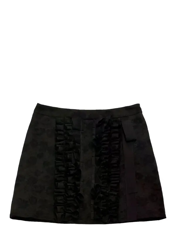 MSGM Ruffled Mini Skirt - Black