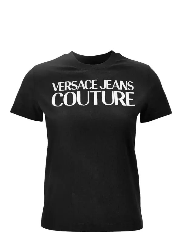 Versace Logo-print T-shirt - 899 Black