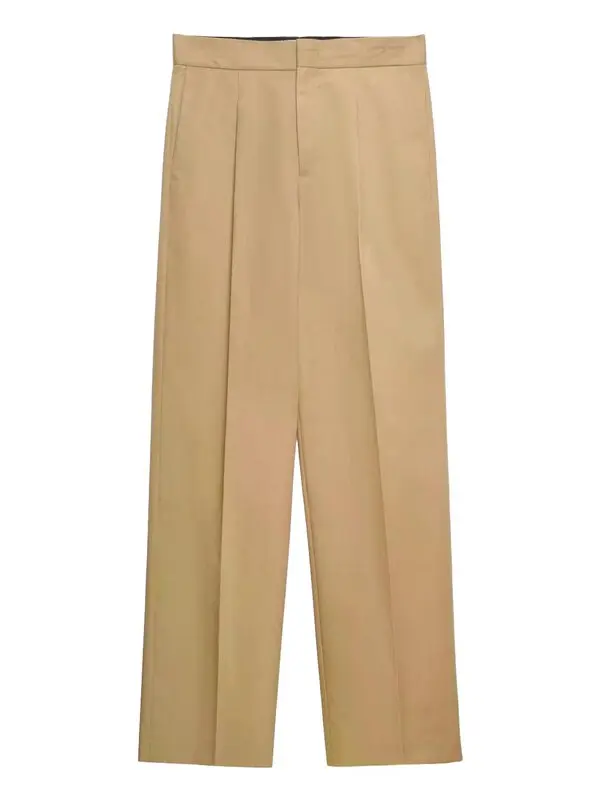 MSGM Wide-leg Trousers - Neutrals