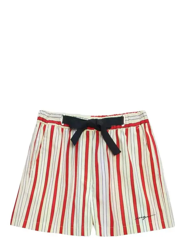 MSGM Striped Shorts - Neutrals