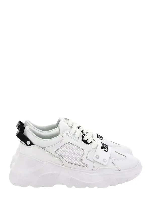 Versace Mesh-panelled Sneakers - White