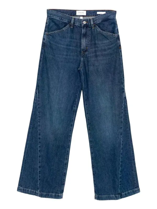 FRAME Le Baggy Wide-leg Jeans - Blue