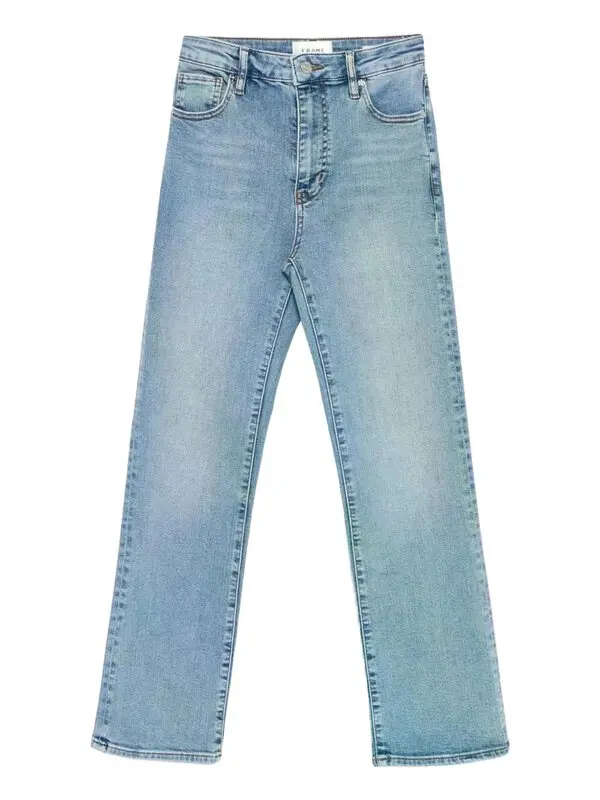 FRAME The Reboot Crop Bootcut Jeans - Blue