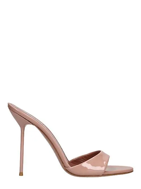 Paris Texas Lidia Patent-leather Heeled Mules - Blush