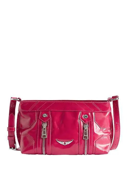 Zadig&Voltaire Wing-embellished Leather Shoulder Bag - Podium