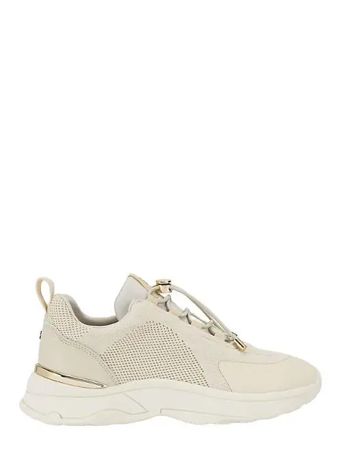 Kurt Geiger Fabric Low-top Trainers With Toggle Detail - Bone