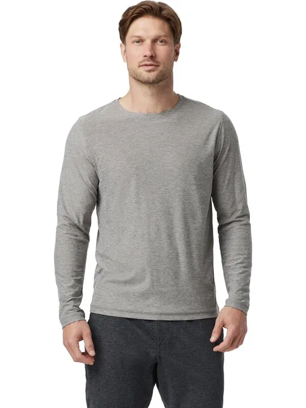 Vuori Long Sleeve Strato Tech Tee - Heather Grey