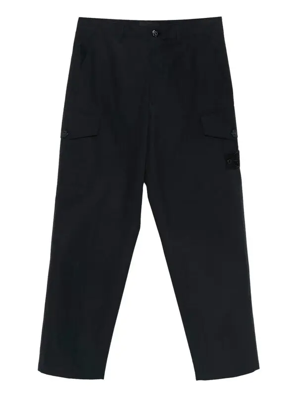 Stone Island Ghost Straight-leg Trousers - Blue
