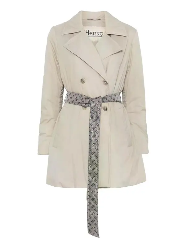 Herno Belted Trench Coat - Neutrals