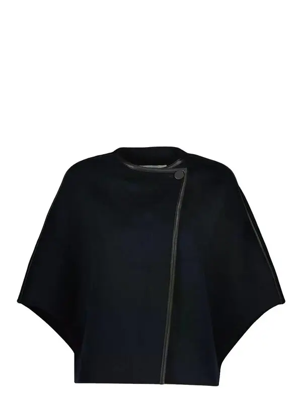 YVES SALOMON Double-sided Cape - Blue
