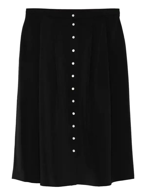 AGNES B. A-line Midi Skirt - Black