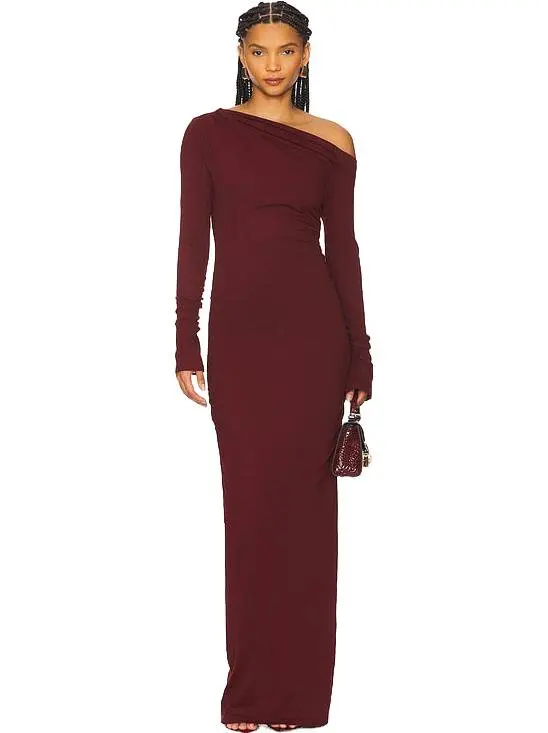 SNDYS Reyna Maxi Dress - Cherry
