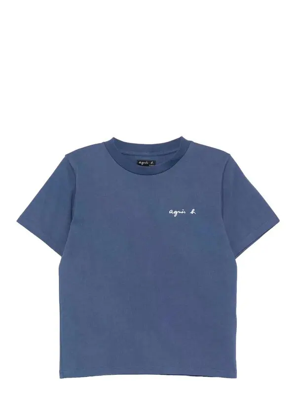 AGNÈS B. Logo-print T-shirt - Blue