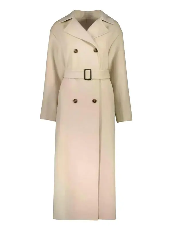 YVES SALOMON Double-breasted Trench Coat - Neutrals
