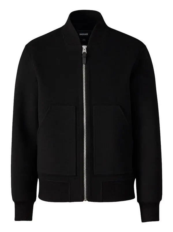 Mackage Wool Bomber Jacket - Black