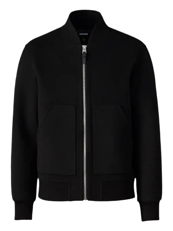 Mackage Wool Bomber Jacket - Black